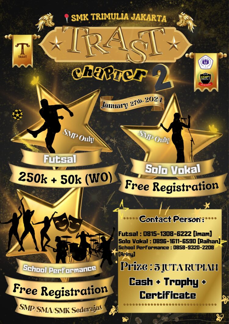 Trimulia Art & Sport Festival ( TRAST ) Chapter 2 Tahun 2024